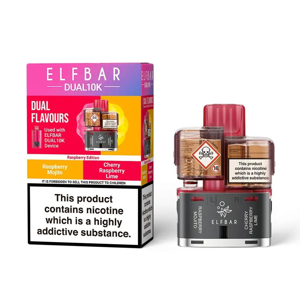 Elf Bar Dual 10K Prefilled Pod + Refill Container| Any 5 for £25 ...