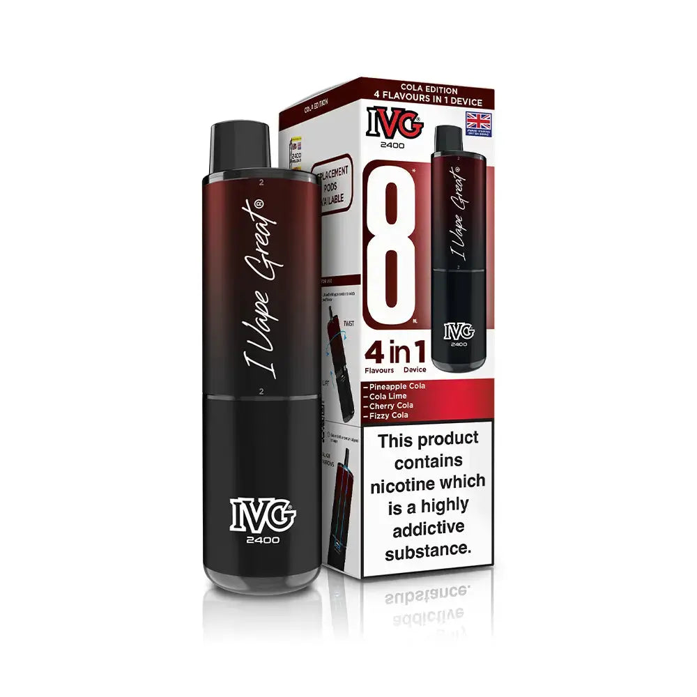 IVG 2400 Rechargeable Vapes | 5-Pack | UK’s Best Prices – Washington ...