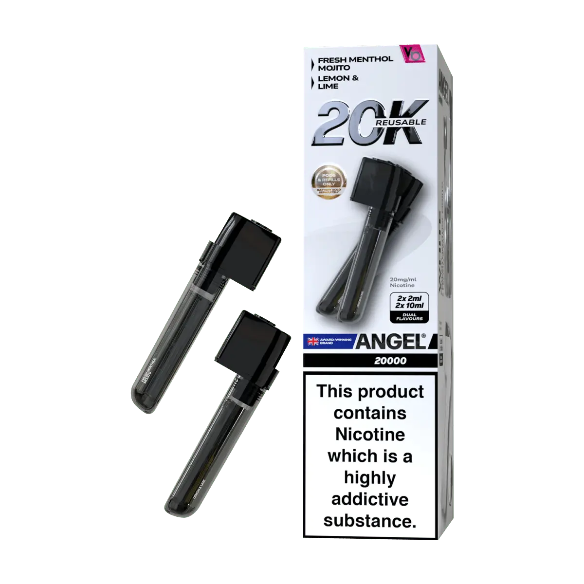 Angel 20k Prefilled pods + Refill containers - Any 2 for £15 ...